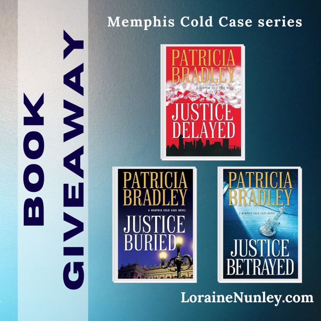 Book Giveaway: Memphis Cold Case series (1-3) by Patricia Bradley ...