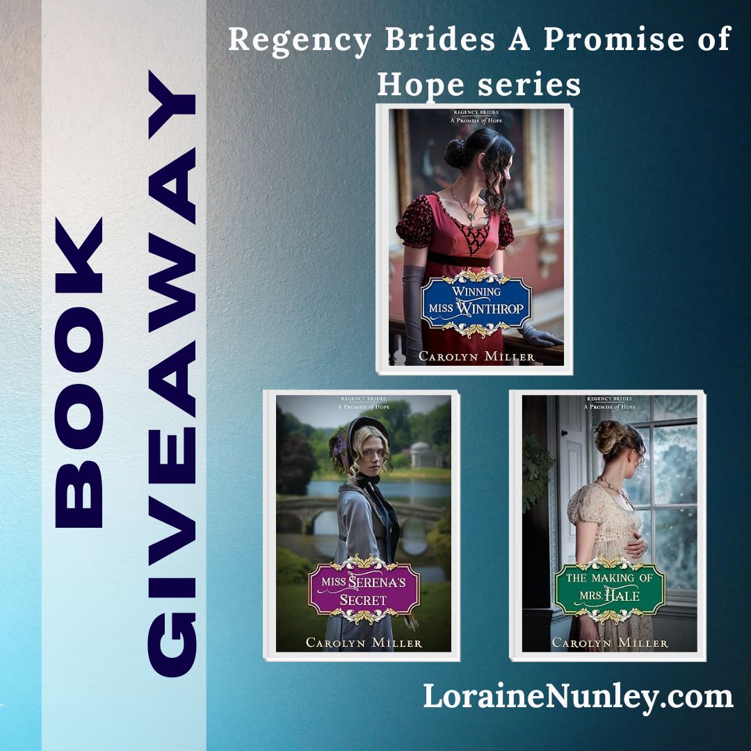 Book Giveaway: Regency Brides A Promise of Hope Series by Carolyn ...